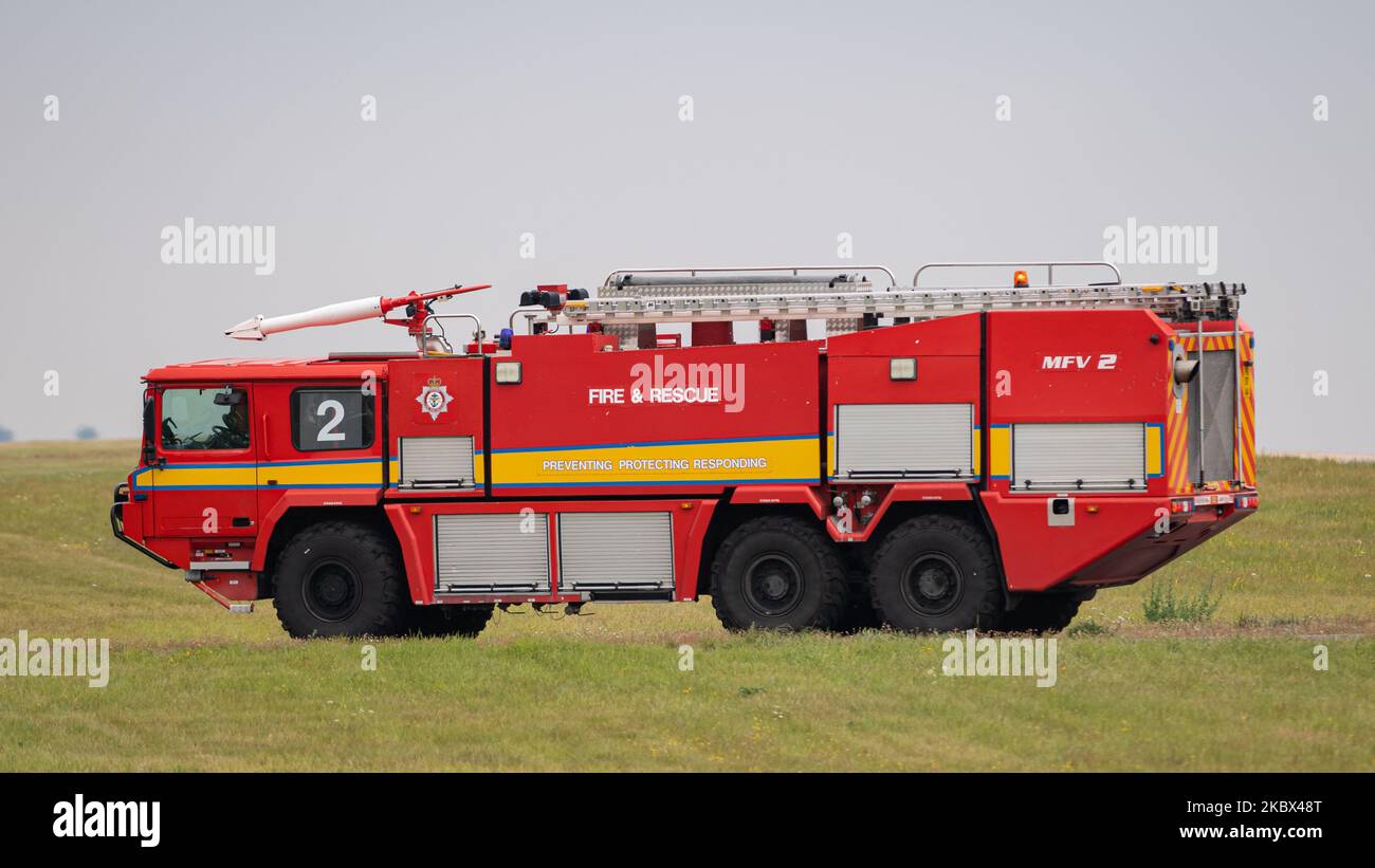 Fire & Rescue tender No2 at RAF Brize Norton, England, United Kingdom ...