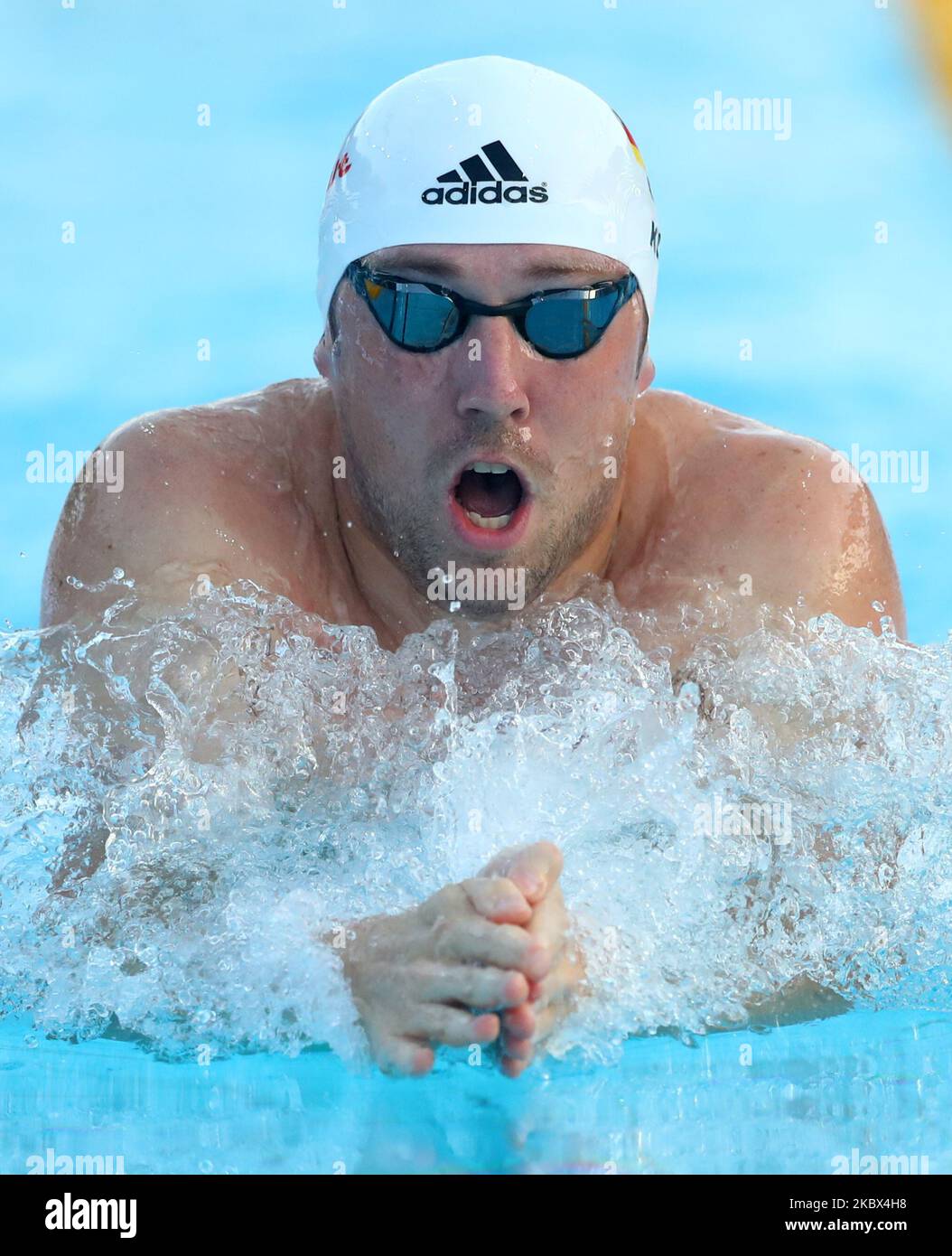 Marco Koch (GER) competes in men's 200m breaststroke during the ...