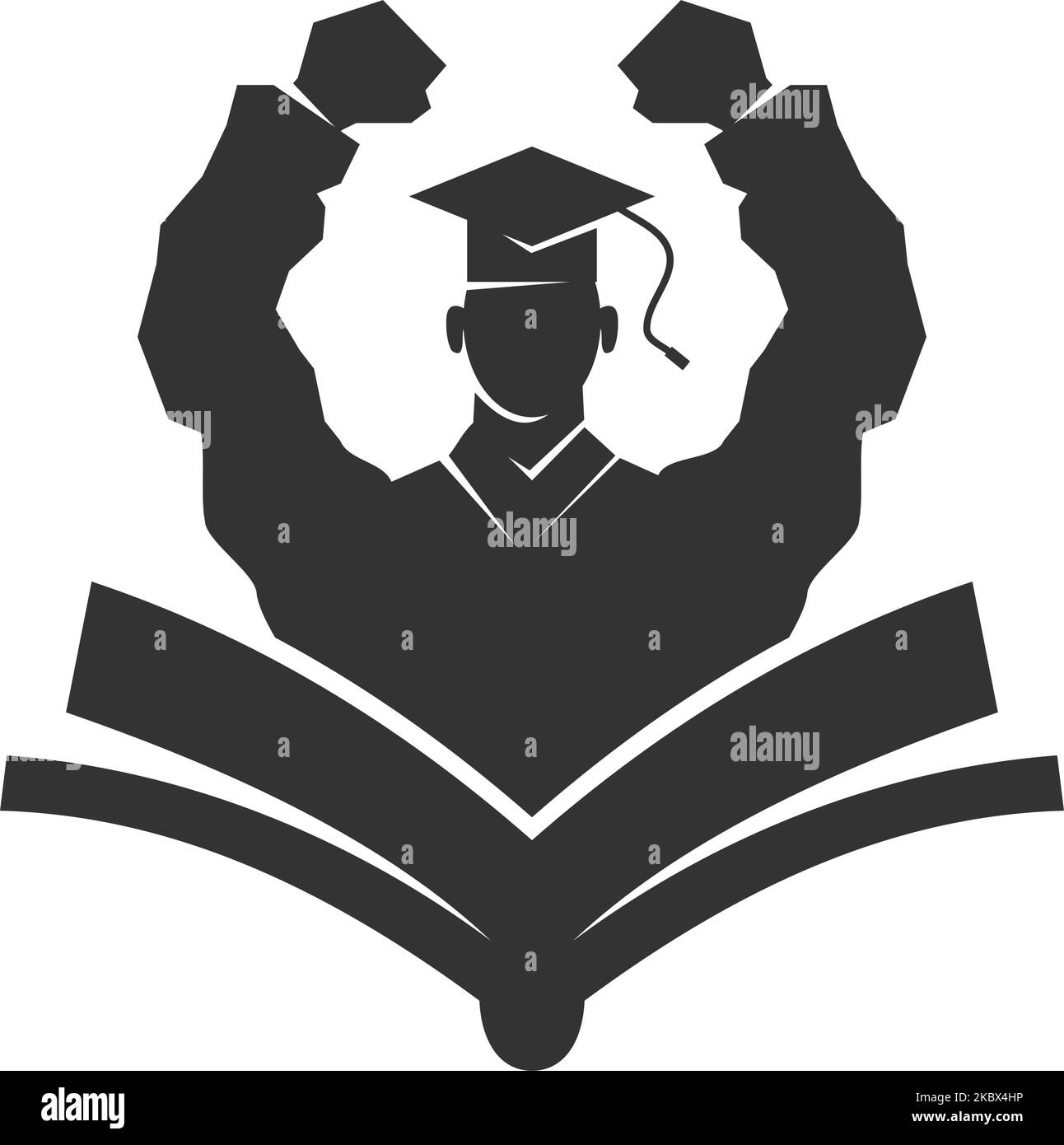 scholar student success logo Icon Illustration Brand Identity Stock ...