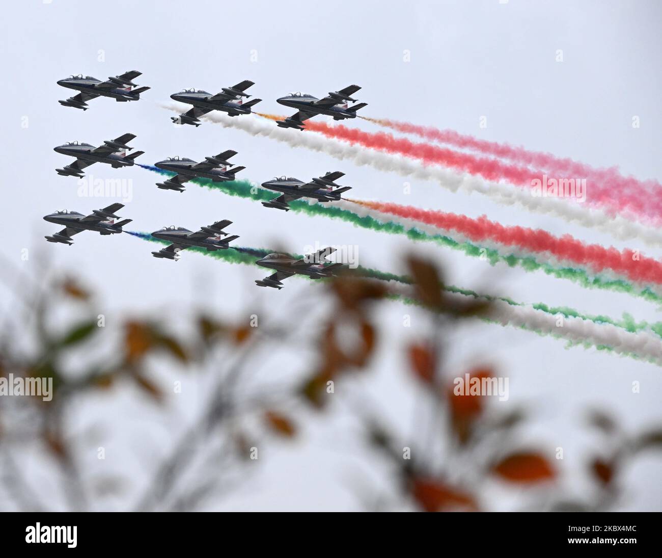 Rome, Italy. 4th Nov, 2022. The Italian aerobatic squad Frecce ...