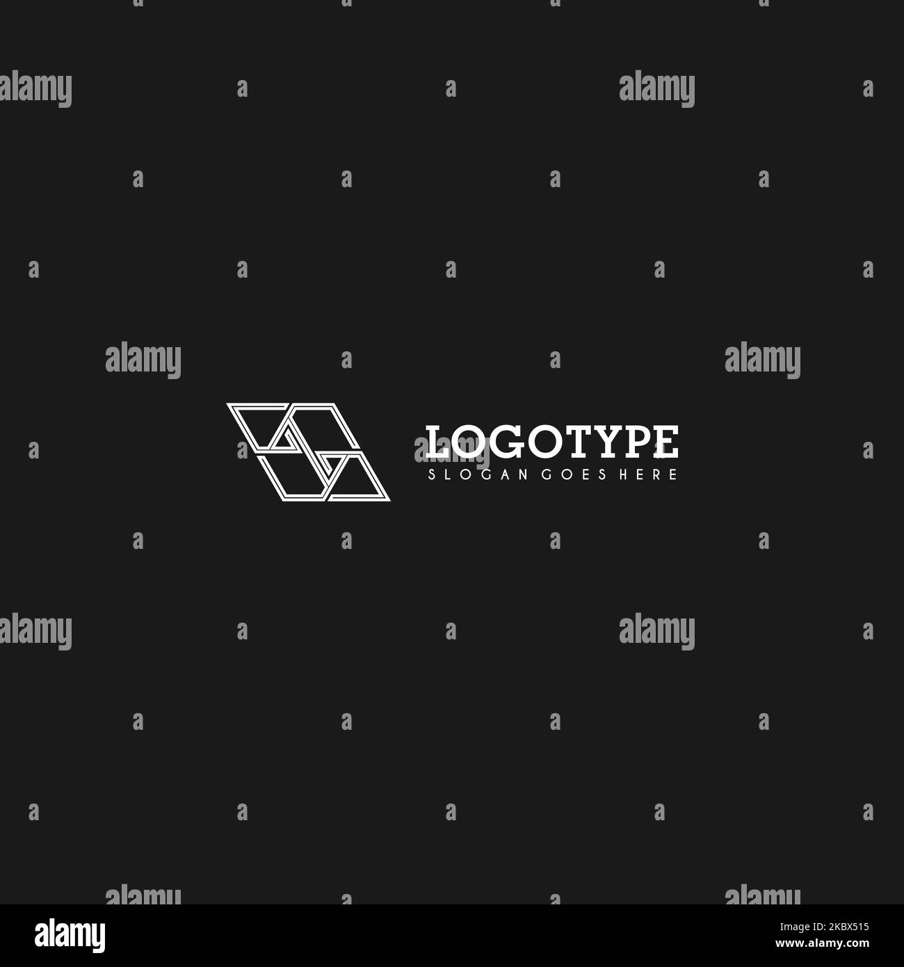 Modern initial AA logo letter simple and creative design concept Stock ...