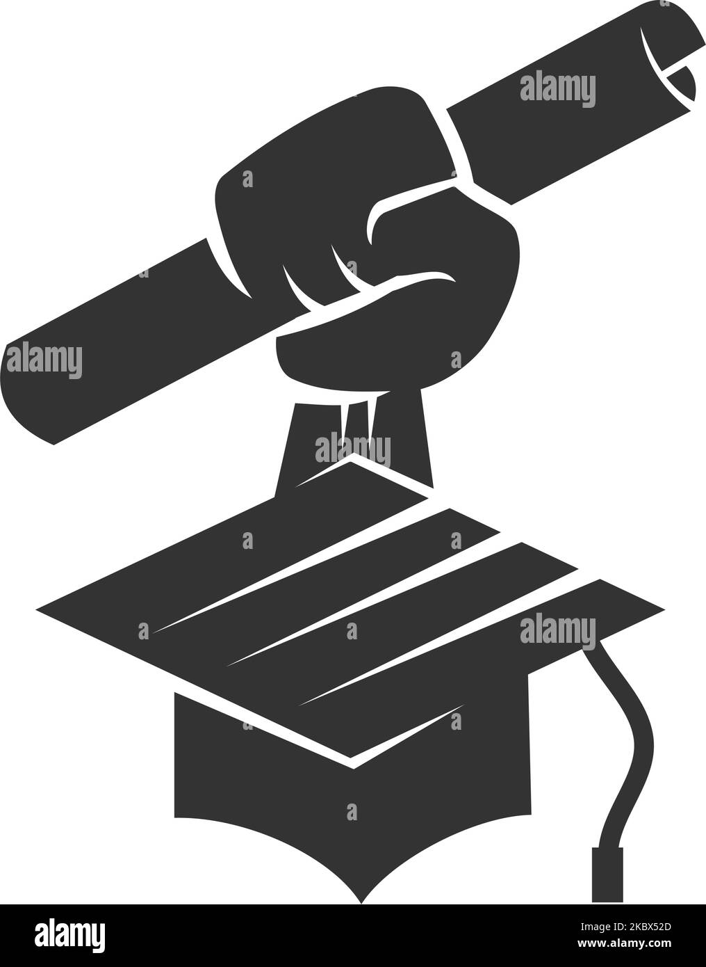 scholar student success logo Icon Illustration Brand Identity Stock ...