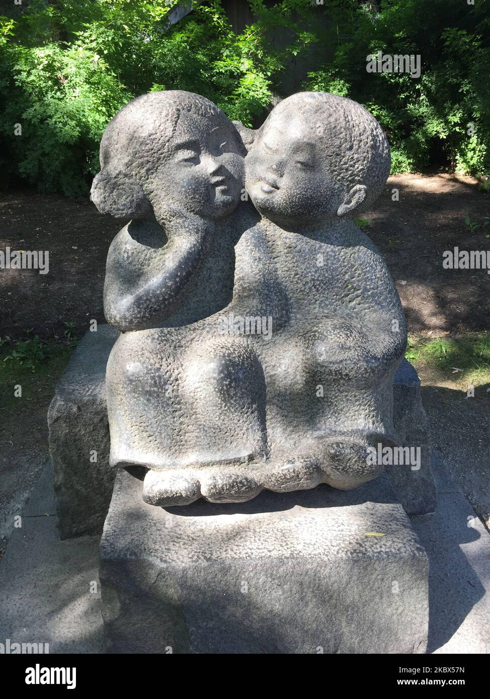 Sculpture in Kariya Park in Mississauga, Ontario, Canada, on August 13 ...
