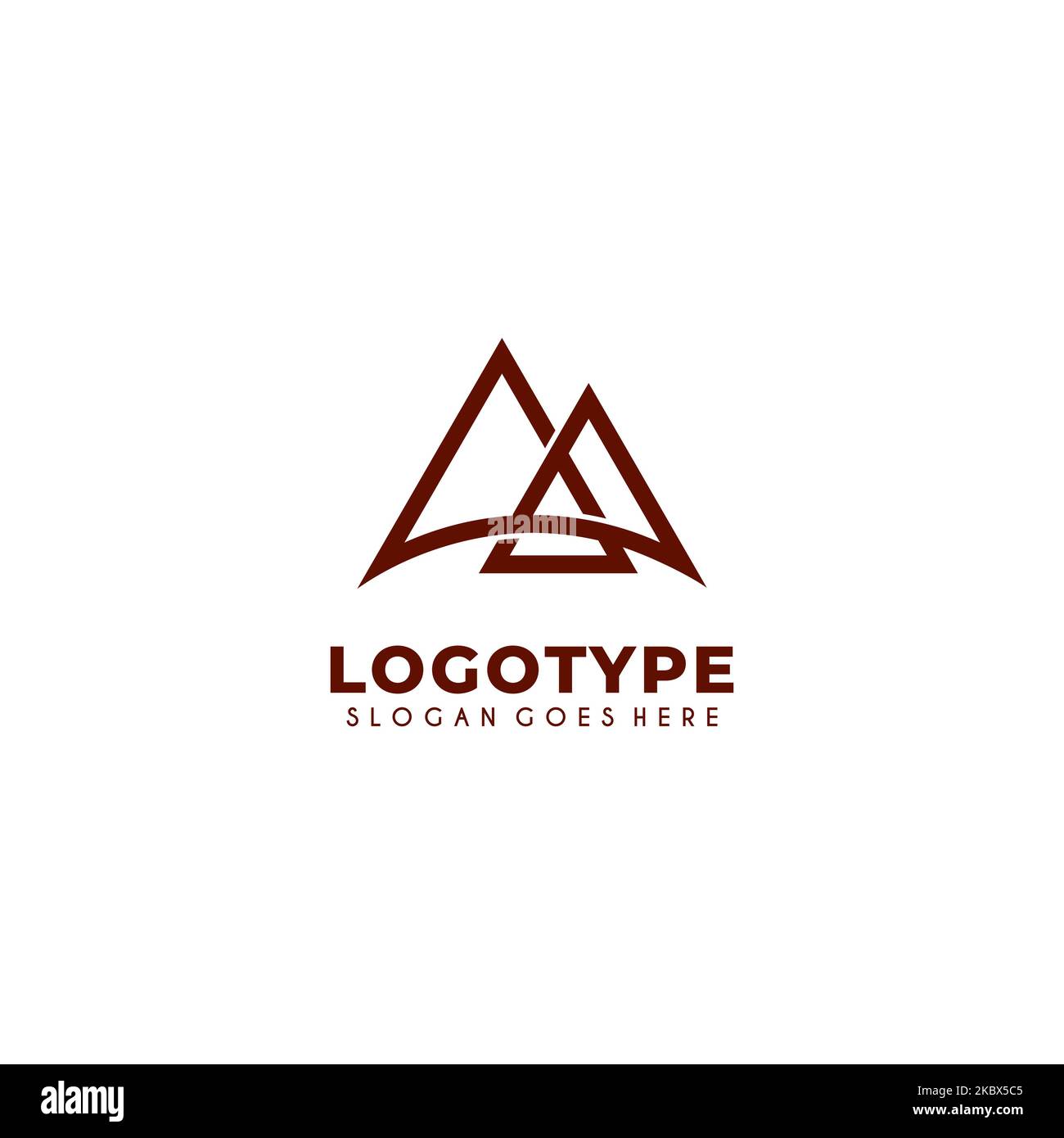 Modern initial AA logo letter simple and creative design concept Stock ...