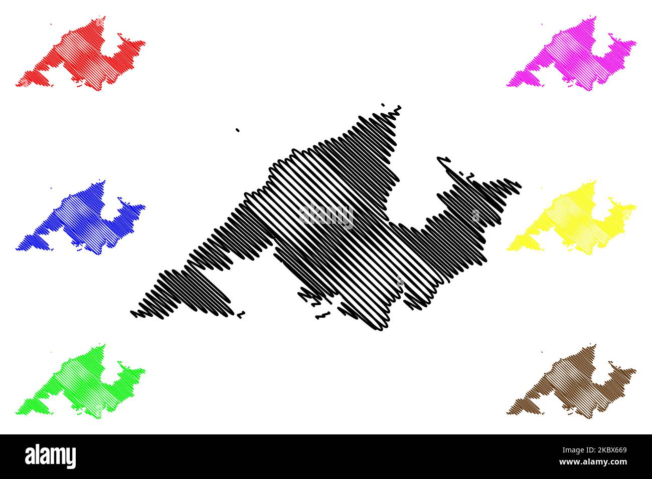 Azuchi-Oshima island (Japan, East Asia, Japanese archipelago) map ...
