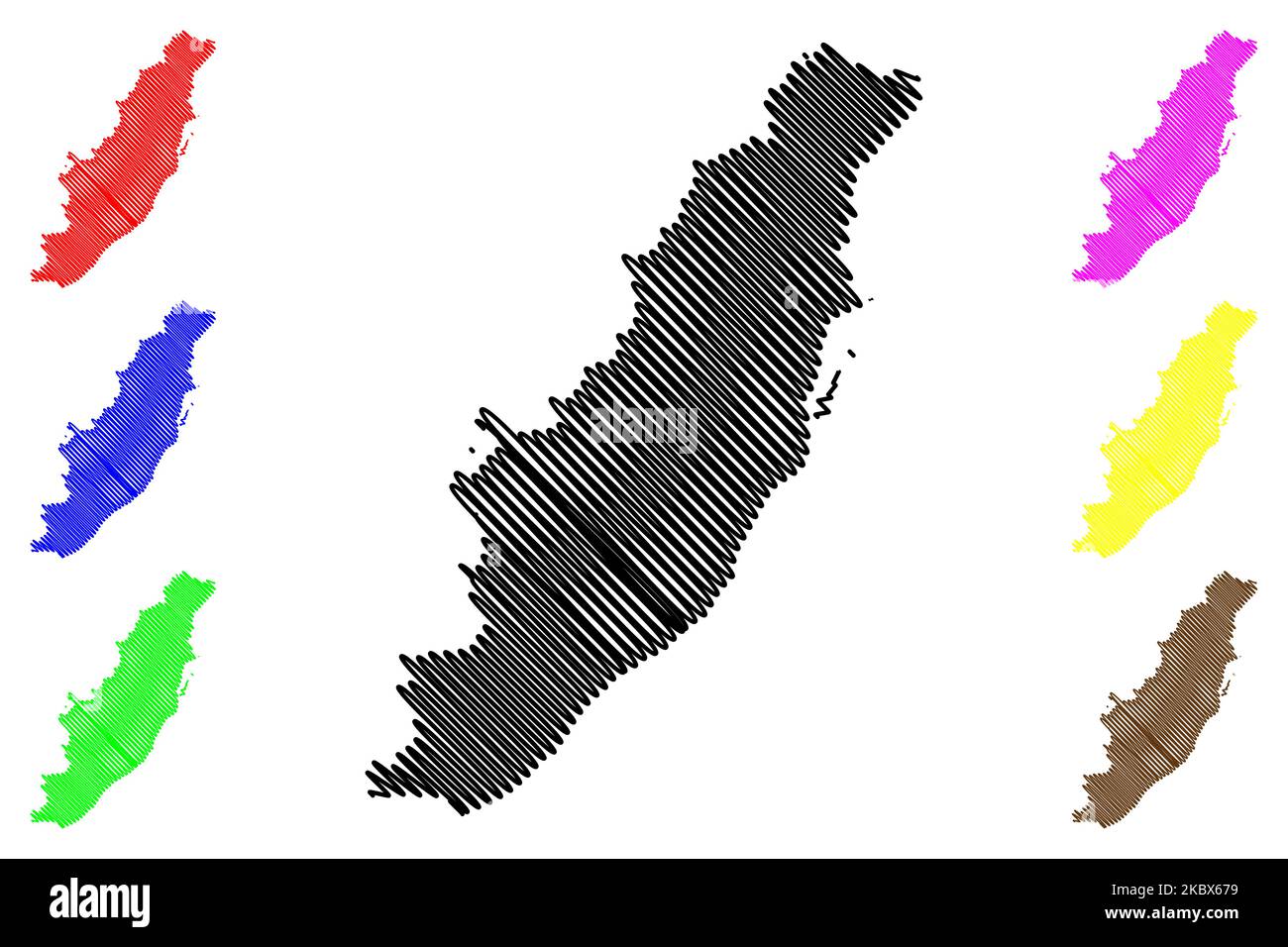 Awashima island (Japan, East Asia, Japanese archipelago) map vector ...