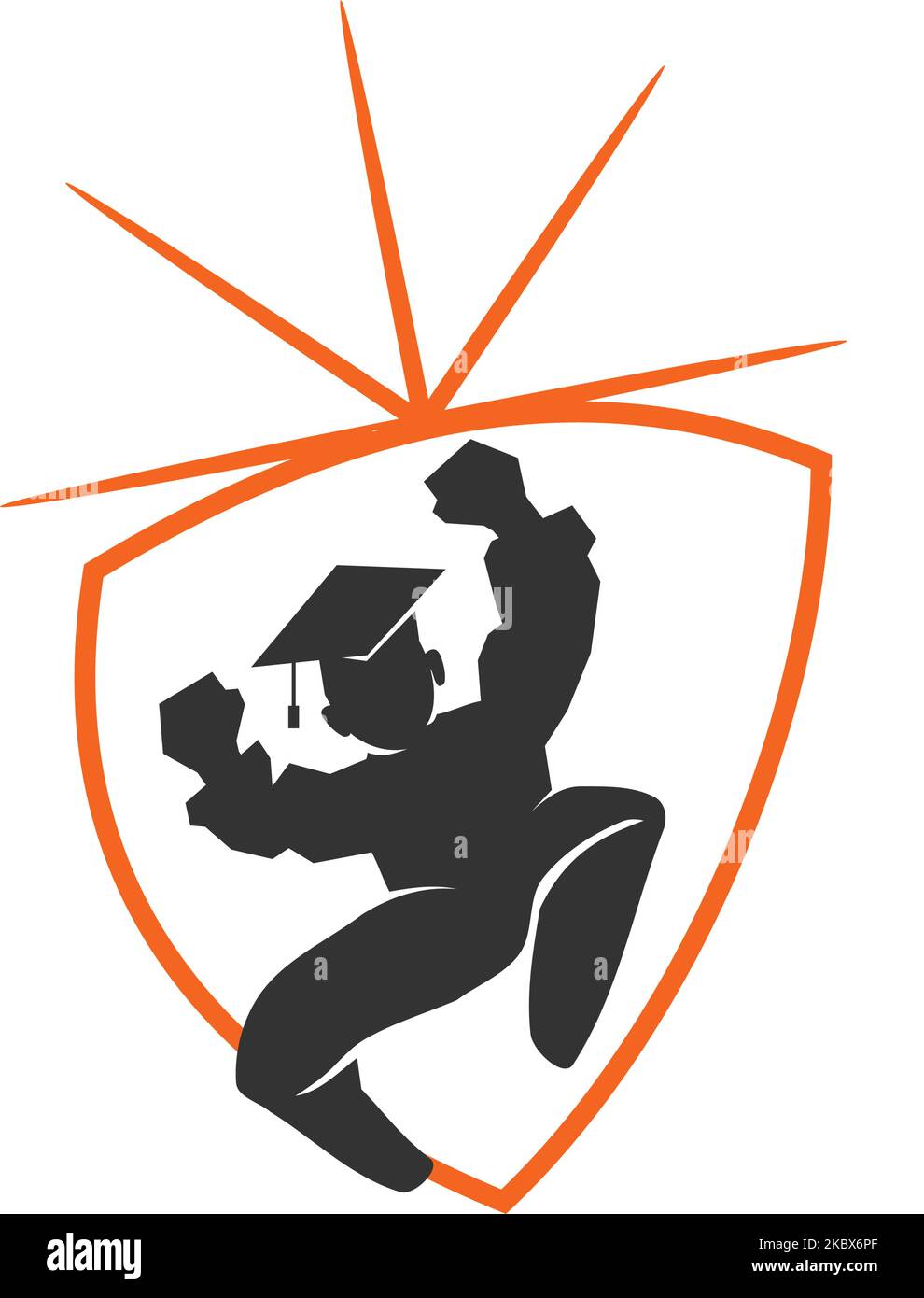 scholar student success logo Icon Illustration Brand Identity Stock ...