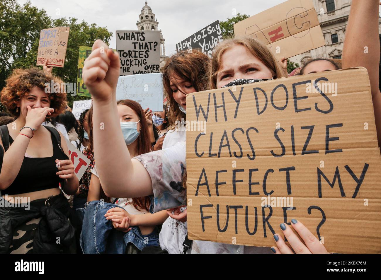 Youth protests at Parliament square against a new exam rating system ...
