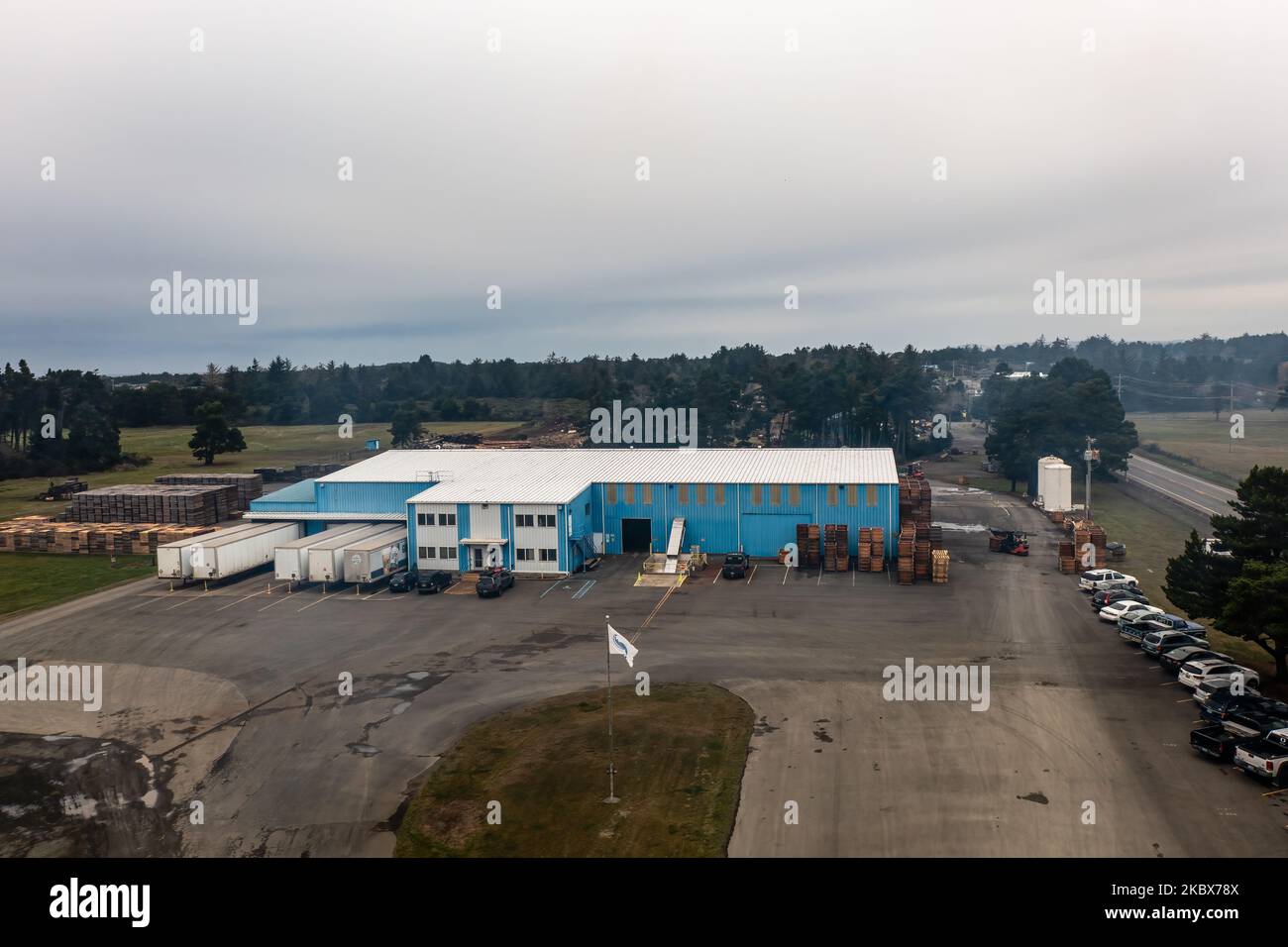 Ocean Spray Cranberry Farm Facility in Oregon Stock Photo - Alamy