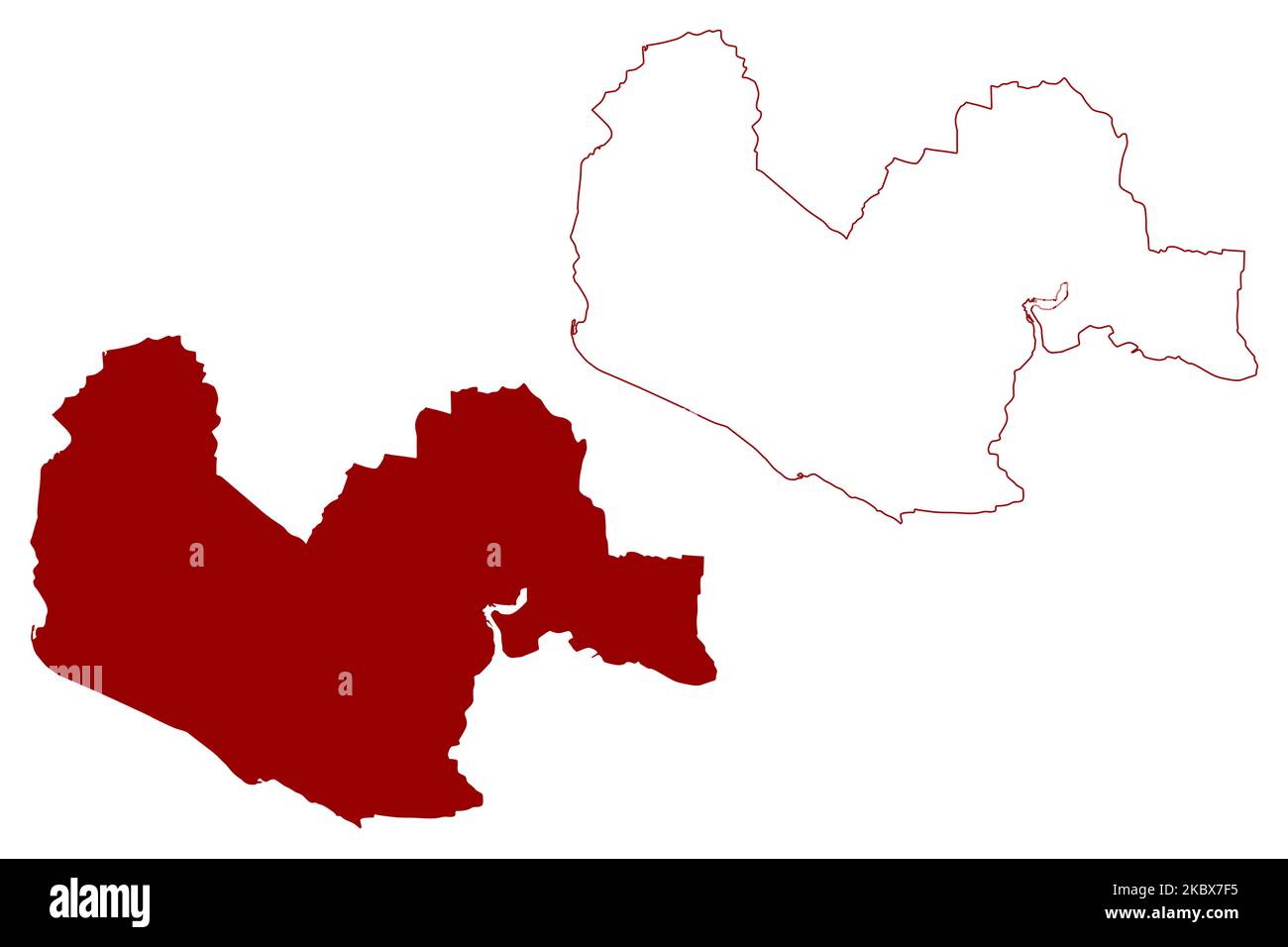 Fareham hampshire map hi-res stock photography and images - Alamy