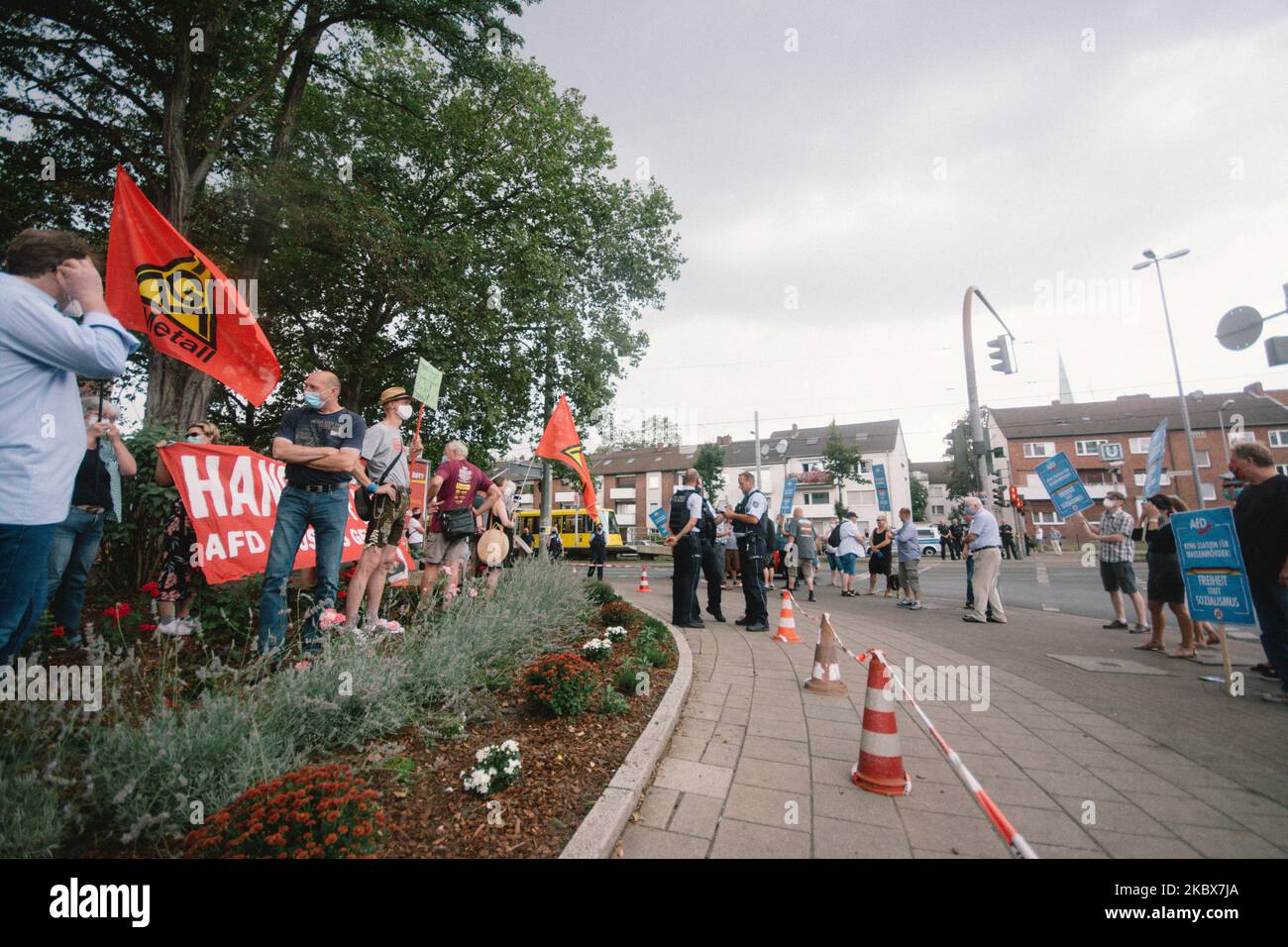 Right wings afd protesters hi-res stock photography and images - Alamy