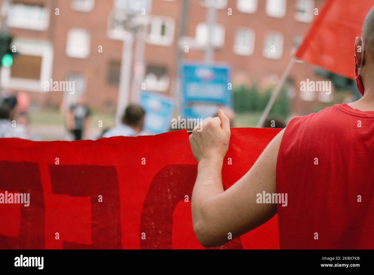 Left wings protest hi-res stock photography and images - Alamy