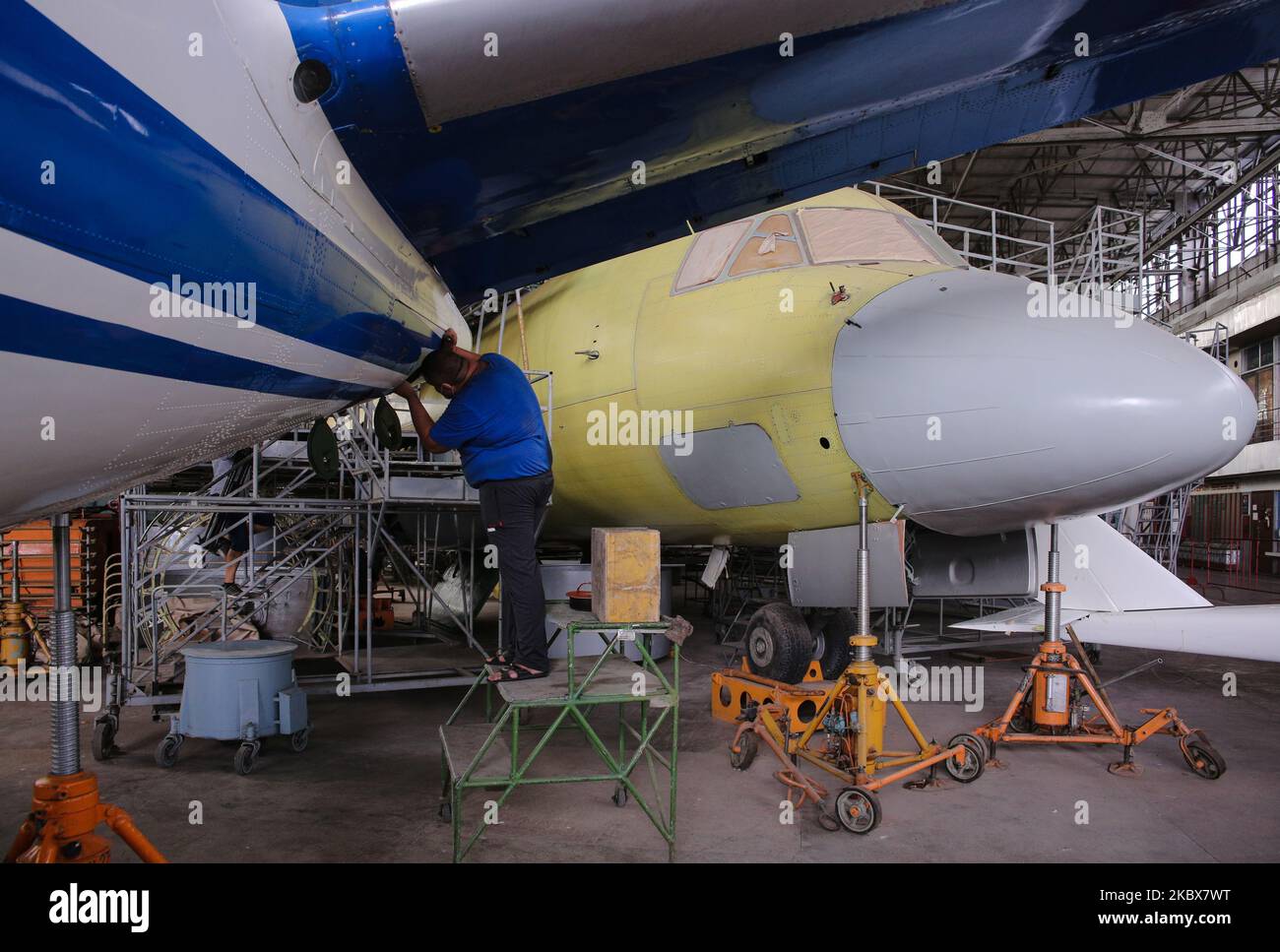 Employees of kharkiv state aircraft manufacturing company work hi-res ...