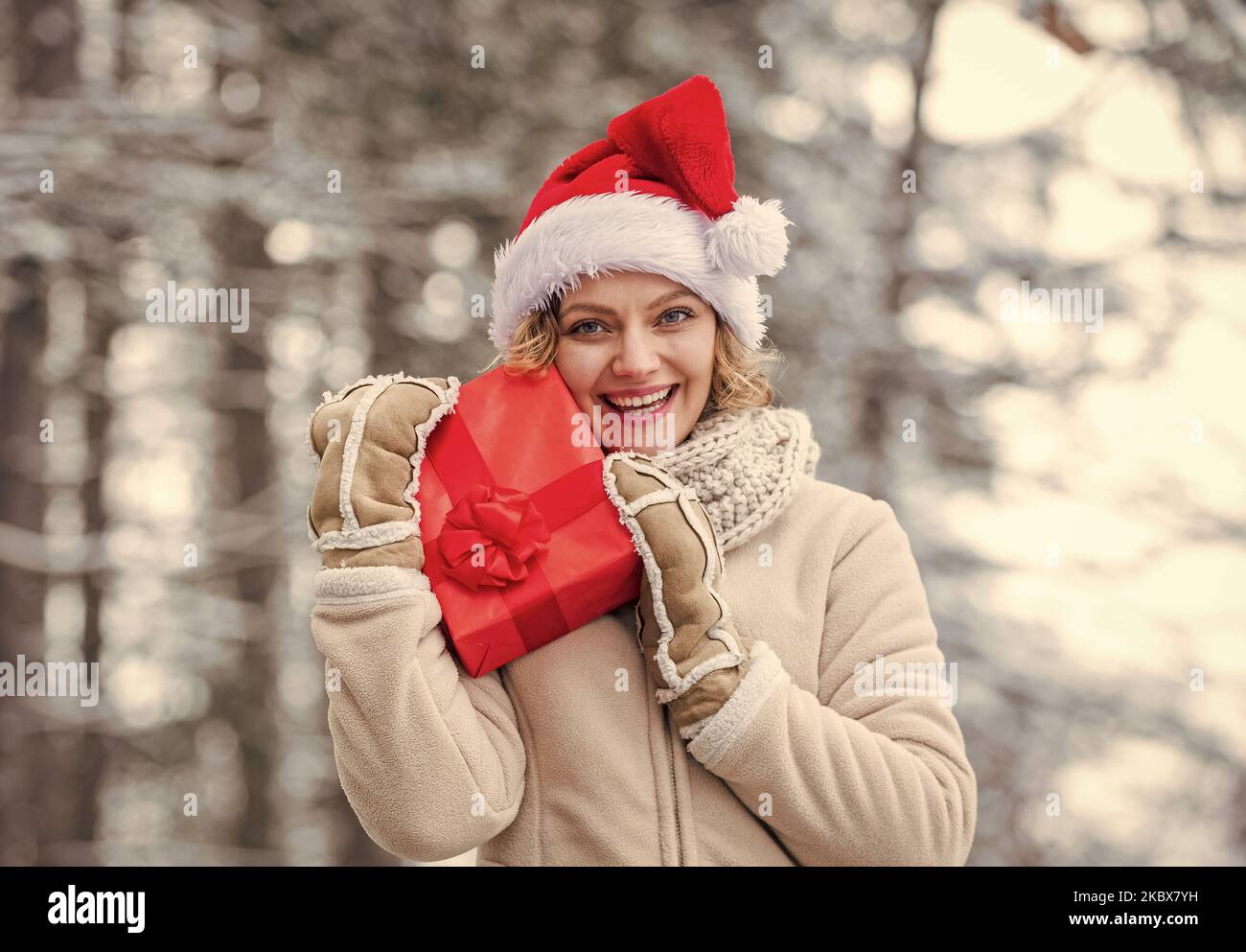 dear santa. boxing day. winter shopping sale. gift and surprise concept ...