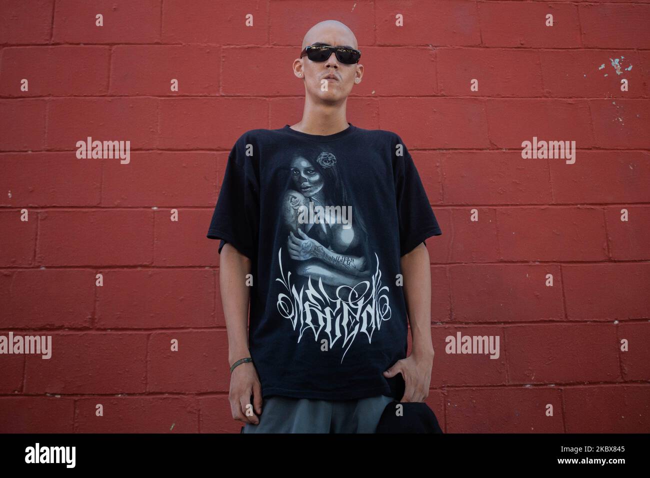 A man alias 'groot' poses in Acapulco, Mexico, on August 15, 2020 ...