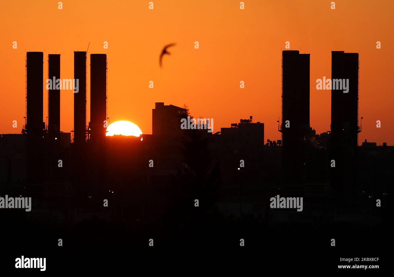 A general view of the Gaza's electrical Gaza's only electrical plant ...
