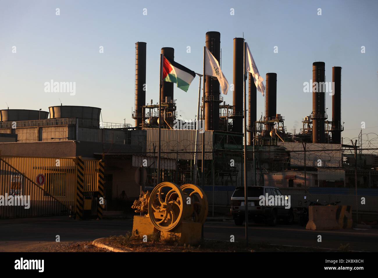 A general view of the Gaza's electrical Gaza's only electrical plant ...