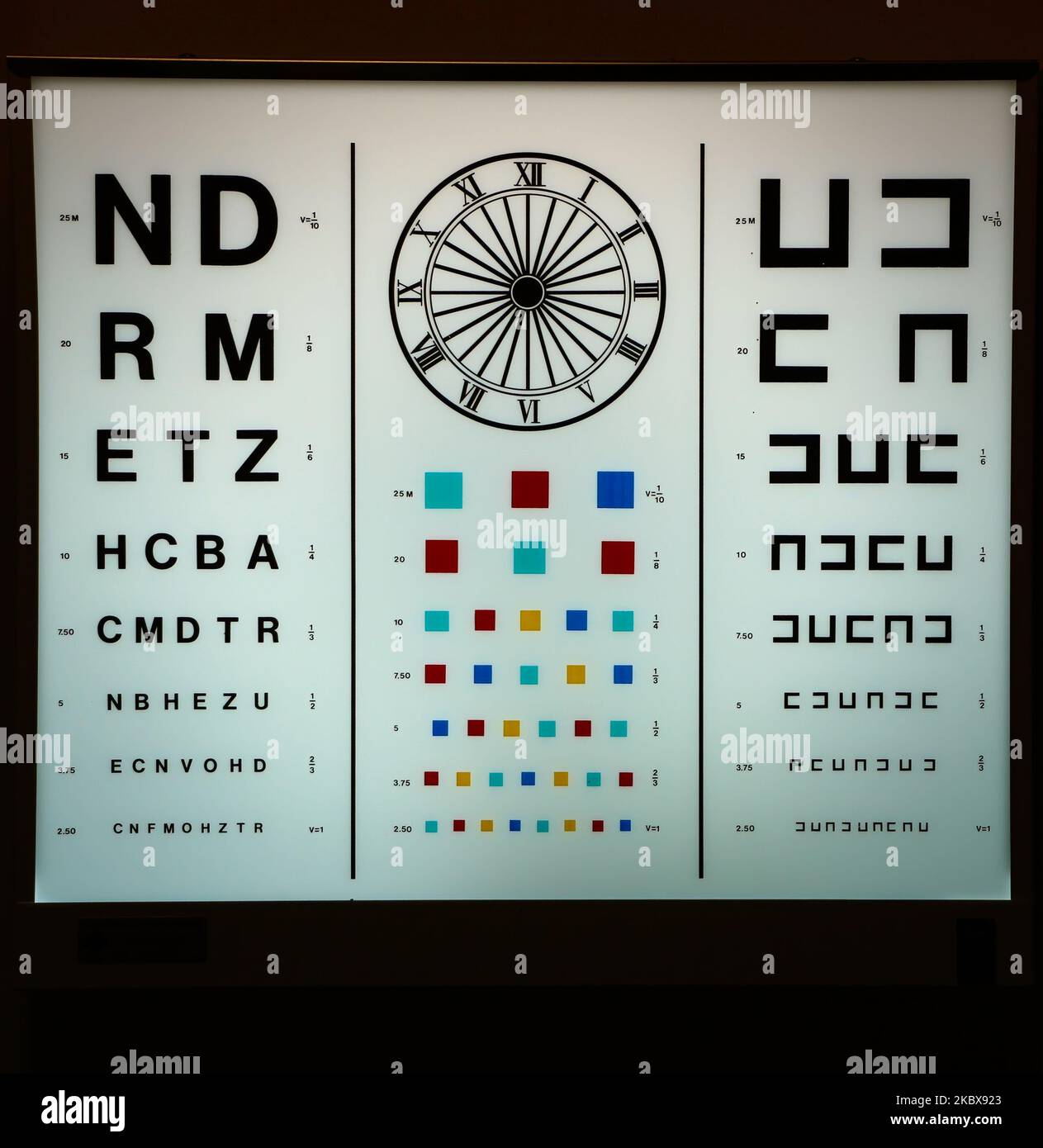 Eye test chart hi-res stock photography and images - Alamy