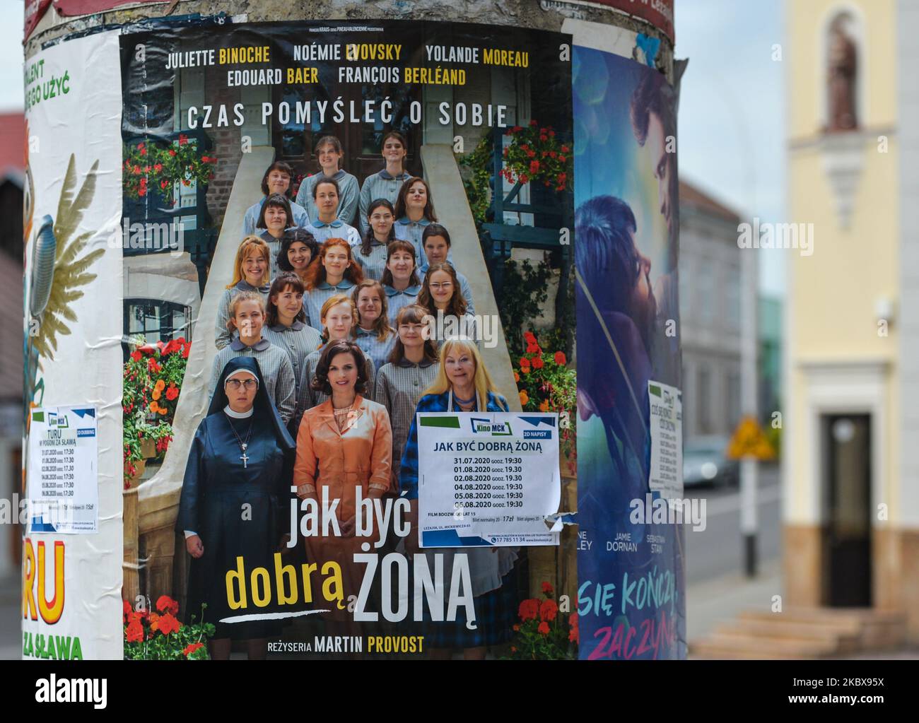 A view of a poster advertising Martin Provost's new movie "How To Be A ...