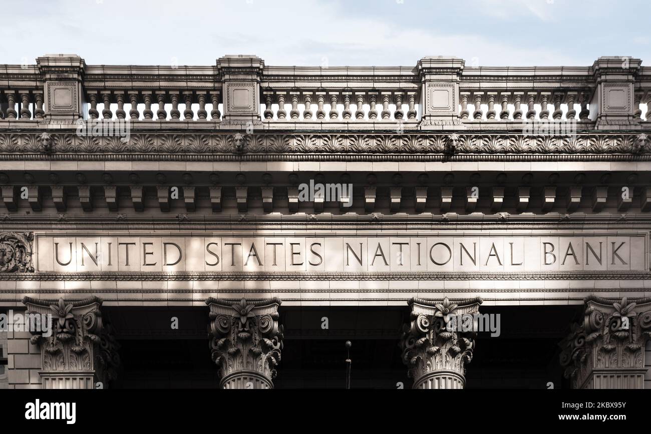 PORTLAND, OREGON, USA - Oct. 14, 2022: Beautiful architectural building ...