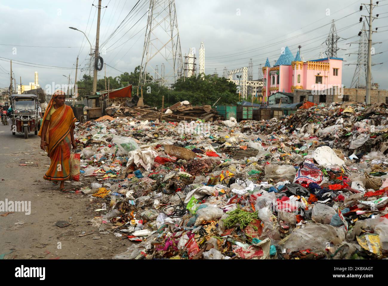 Garbage waste has been seeing in Dhaka Bangladesh on August 19, 2020 ...
