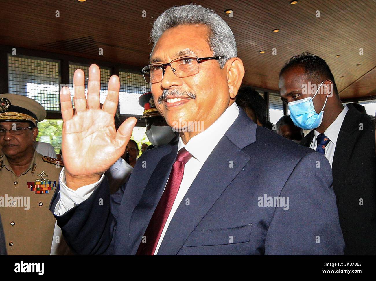 Sri lankan president gotabaya rajapaksa leaves hi-res stock photography ...