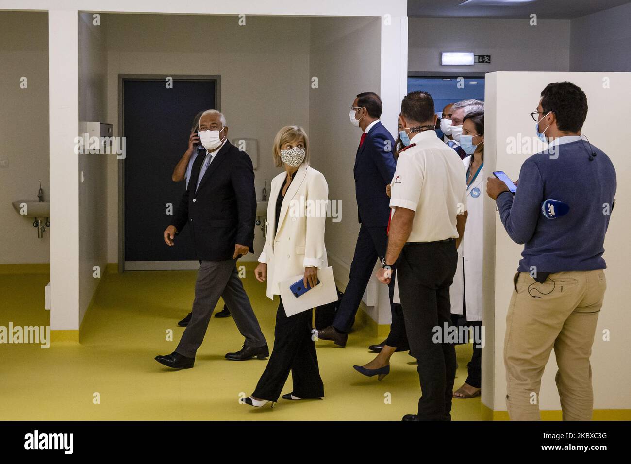 Antonio Costa,Marta Temido visits the Eduardo Santos Silva Hospital, in ...