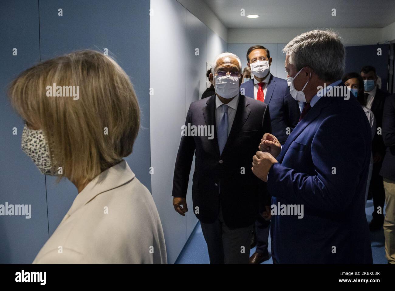Antonio Costa,Eduardo Rodrigues,Marta Temido visits the Eduardo Santos ...