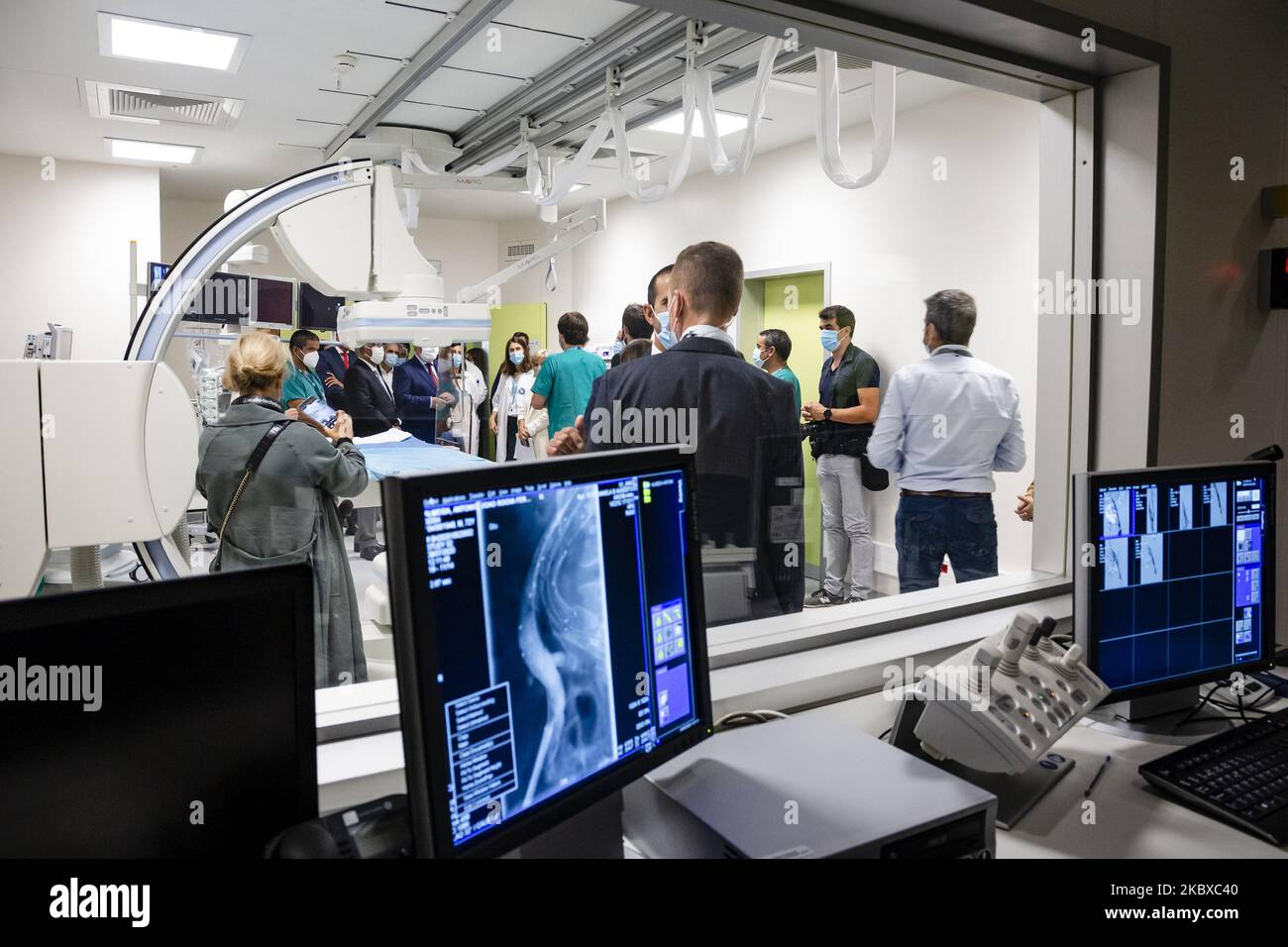 Prime Minister of Portugal Antonio Costa visits the Eduardo Santos ...