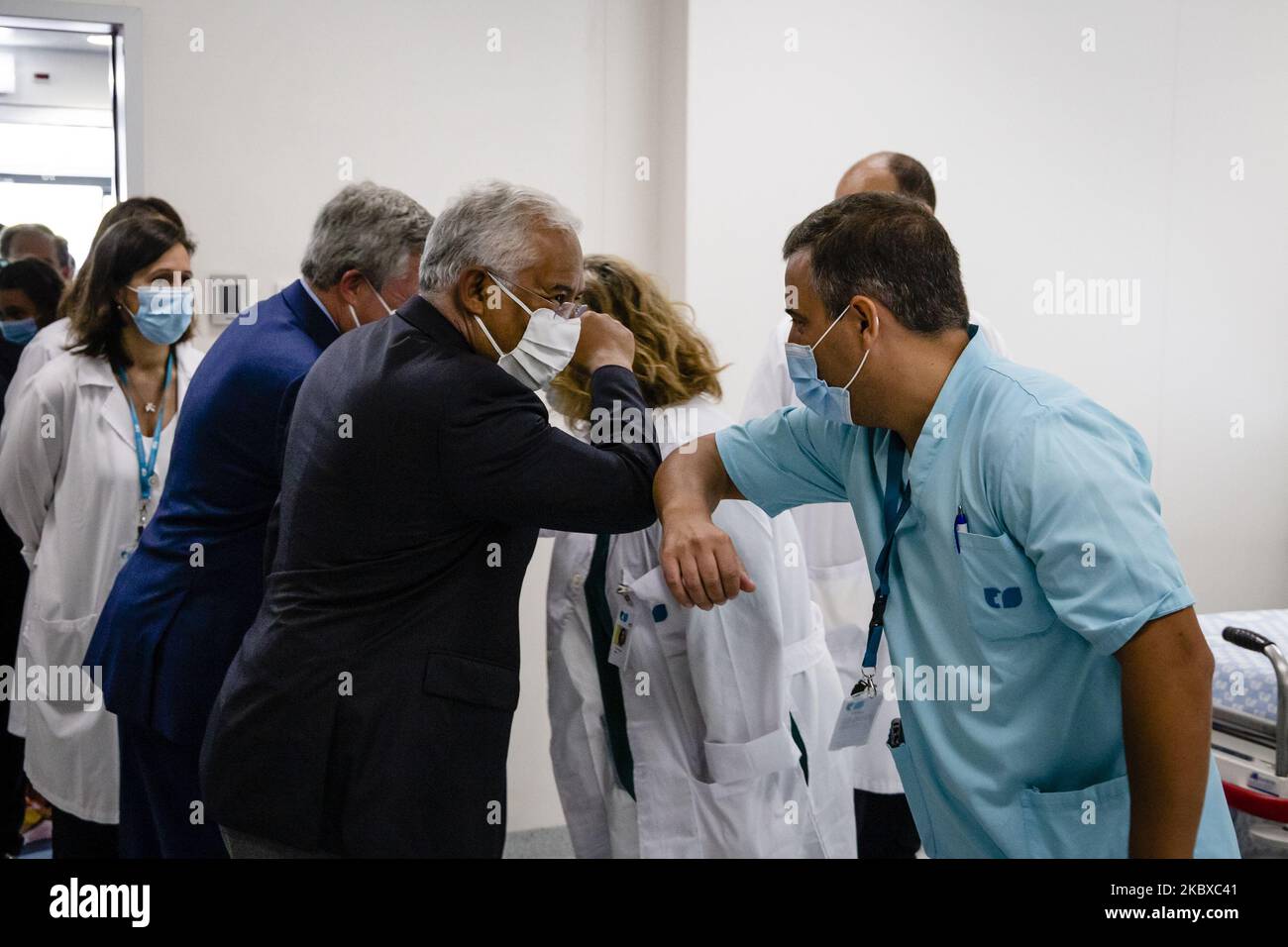 Prime Minister of Portugal Antonio Costa visits the Eduardo Santos ...
