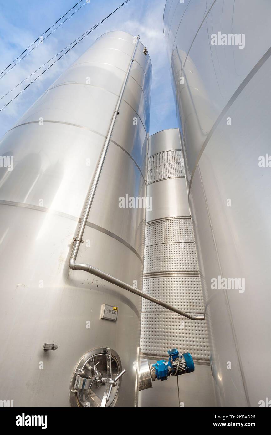 Cider storage vats Stock Photo - Alamy