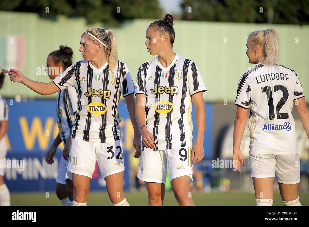 Linda Sembrant of Juventus, Andrea Staskova of Juventus and Matilde ...