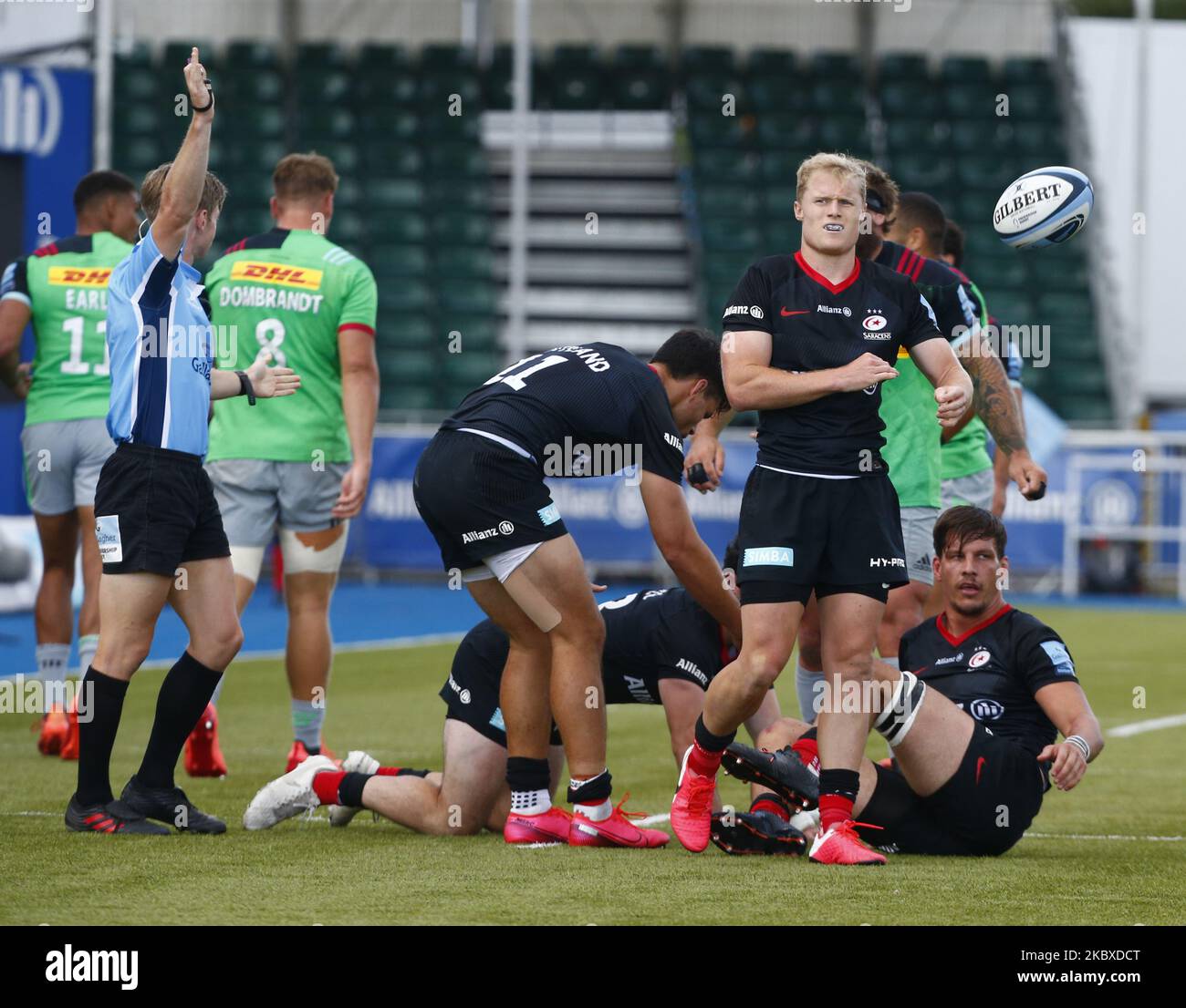 Aled Davies of Saracens during Gallagher Premiership Rugby between ...