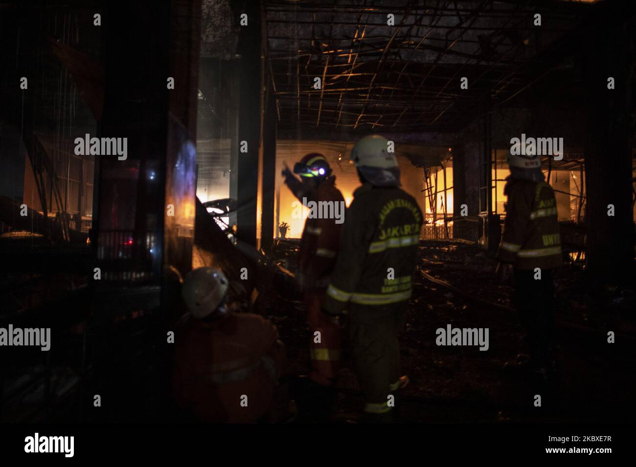 Indonesia Prosecution Building on fire in Jakarta, Indonesia, on August ...