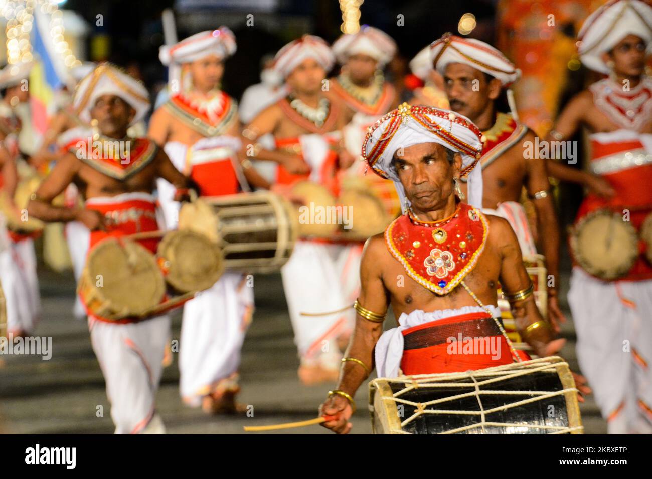 Sri Lankan traditional dancer conduct in front of Bellanwila Temple ...