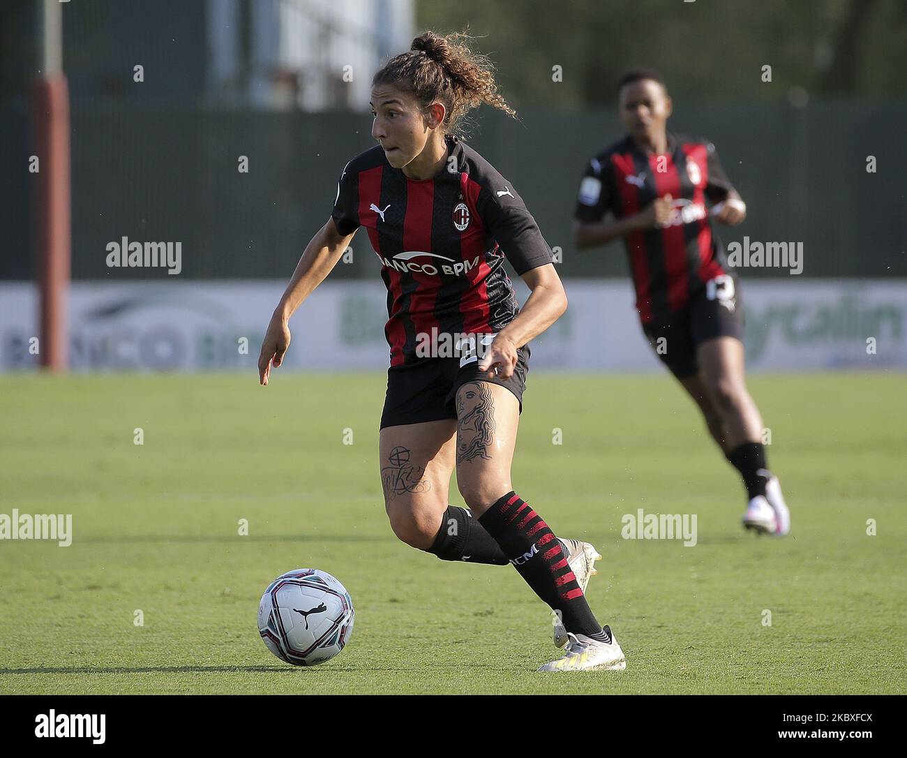 Miriam Chiara Longo of AC Milan in action during the Women Serie A ...