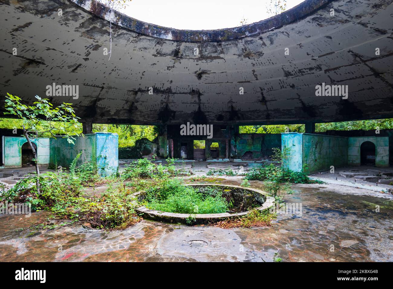Tskaltubo, Georgia - October 2022: Tskaltubo Soviet Sanatorium Iveria ...