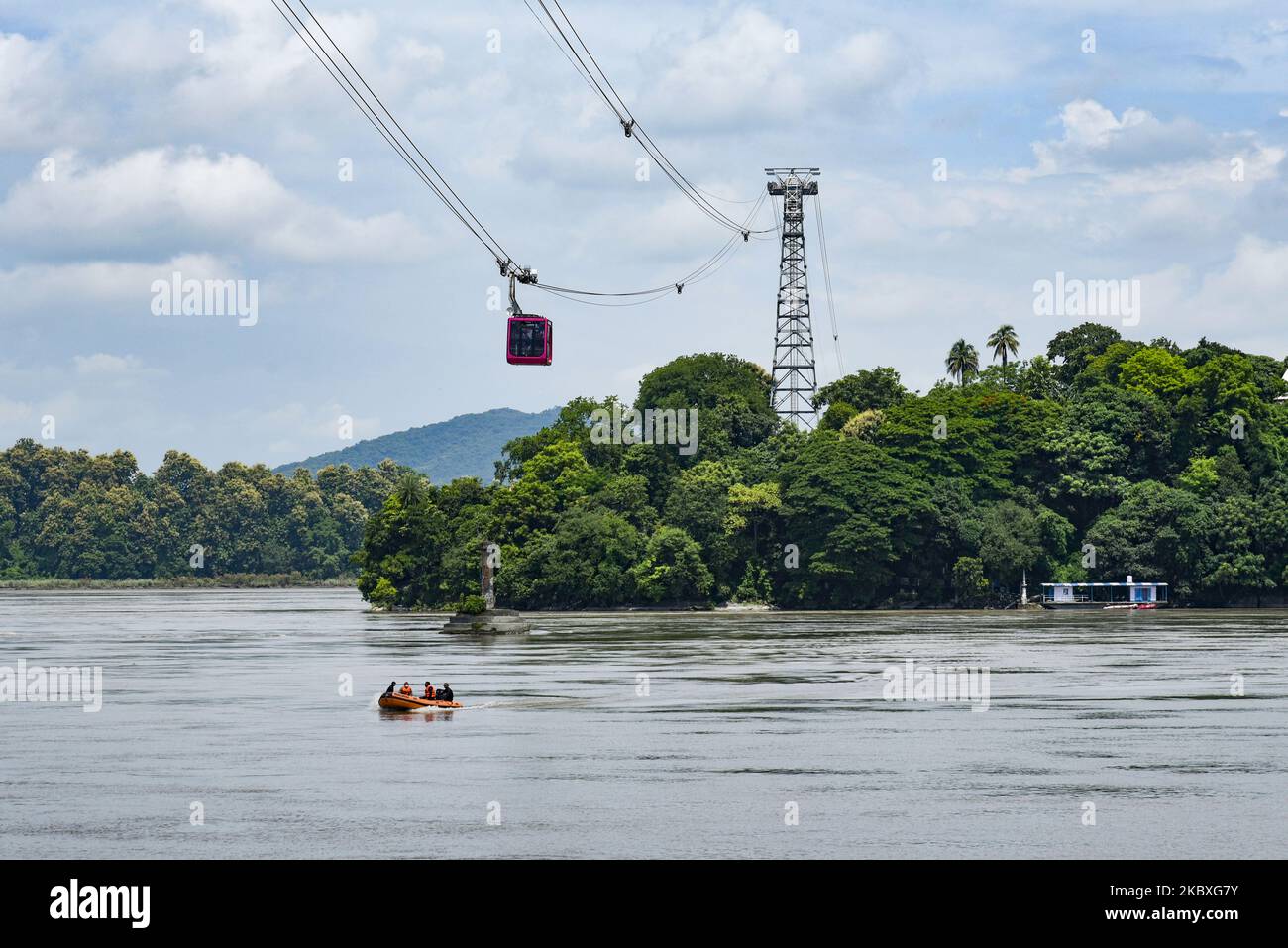 Indias longest river ropeway hi-res stock photography and images - Alamy