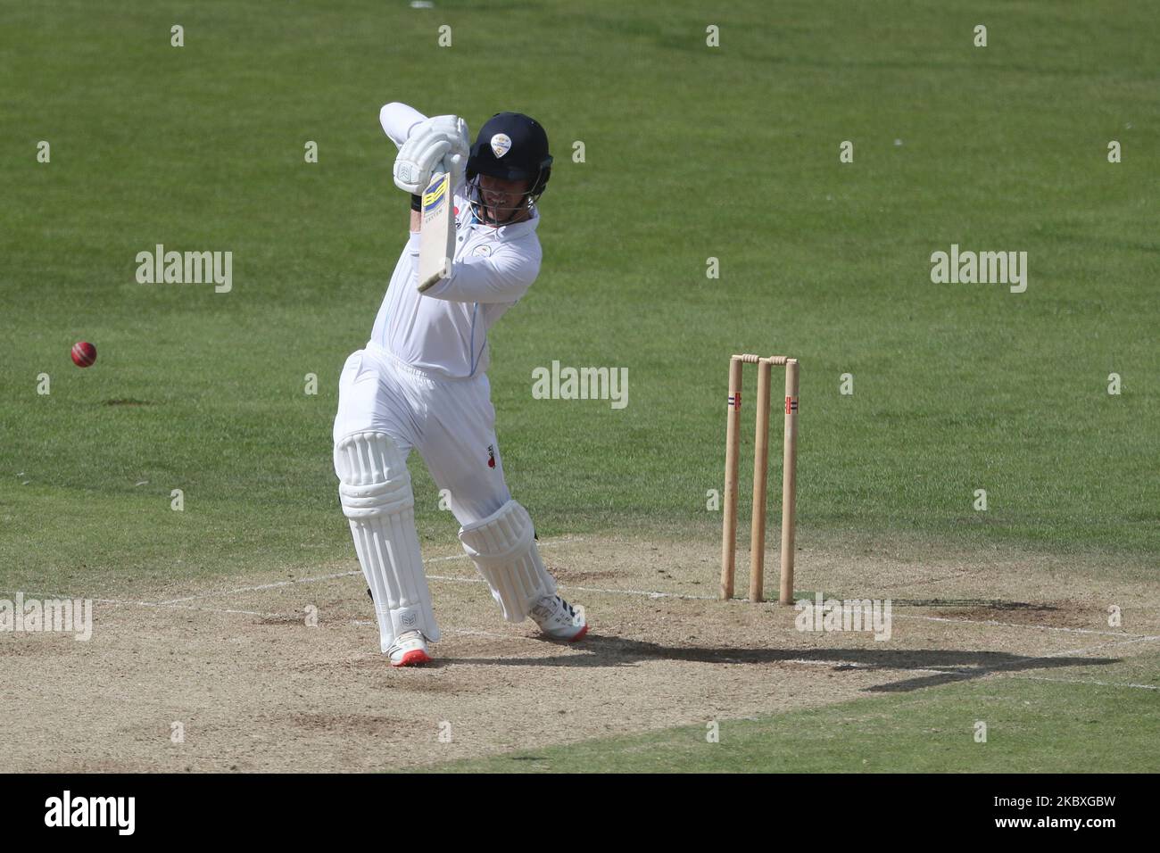 Luis Reece of Derbyshire batting during the The Bob Willis Trophy match ...
