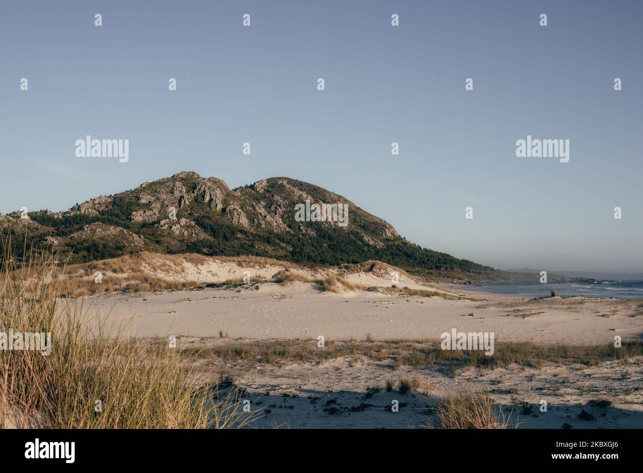 The beach of Area Maior, Louro, Galicia, Spain Stock Photo - Alamy