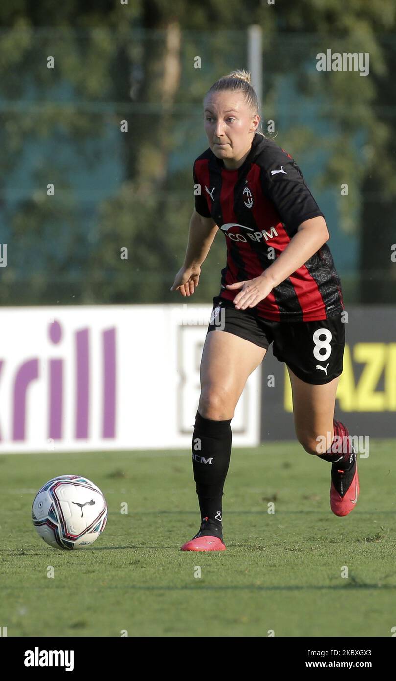 Caroline Rask of AC Milan in action during the Women Serie A match ...