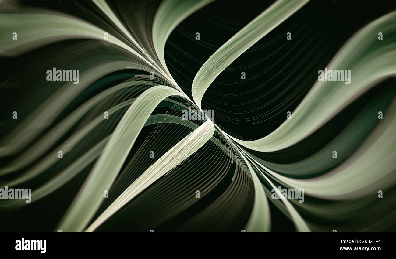 An abstract of blue curvy geometric lines wave pattern texture. A ...