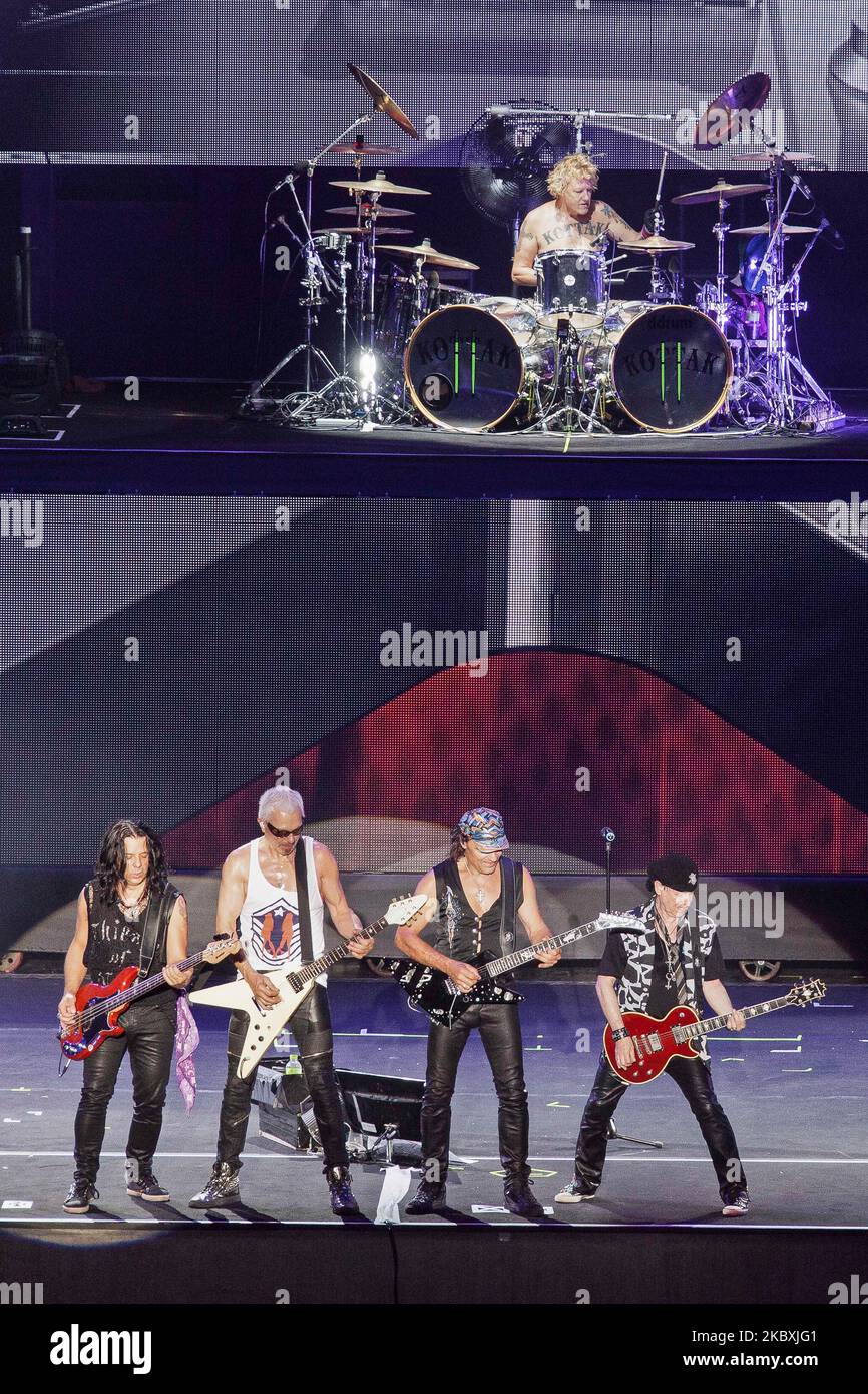 German rock band Scorpions play on the stage during the 10th Pentaport ...