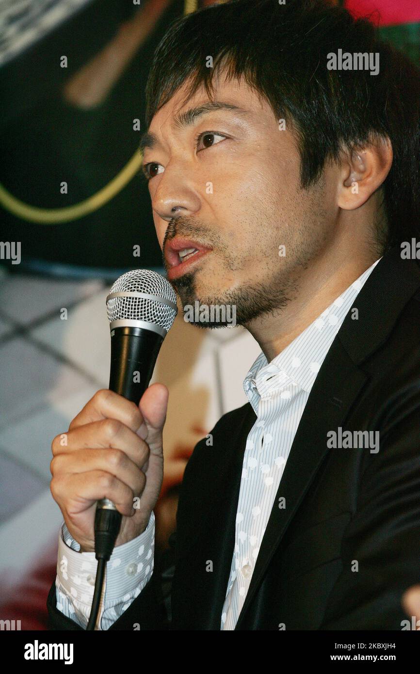 Teruyuki Kagawa, Japanese actor, answer to reporter question at cinema ...