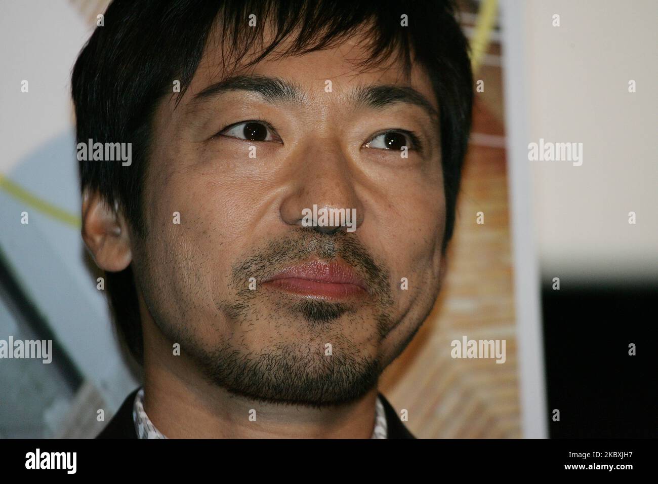 Teruyuki Kagawa, Japanese actor, answer to reporter question at cinema ...