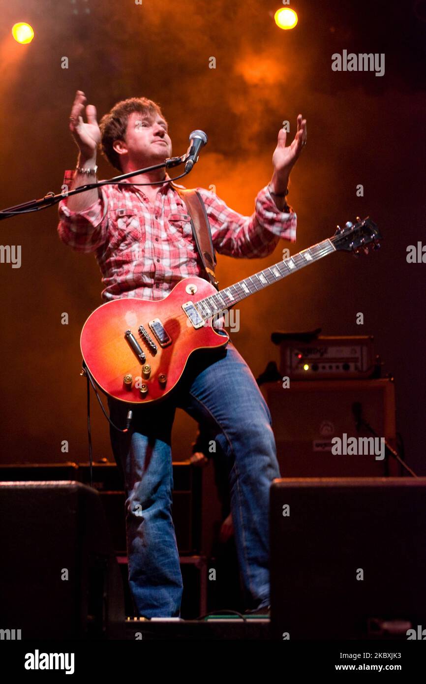 Scottish alternative rock band Travis performs live at the Olympic Hall ...