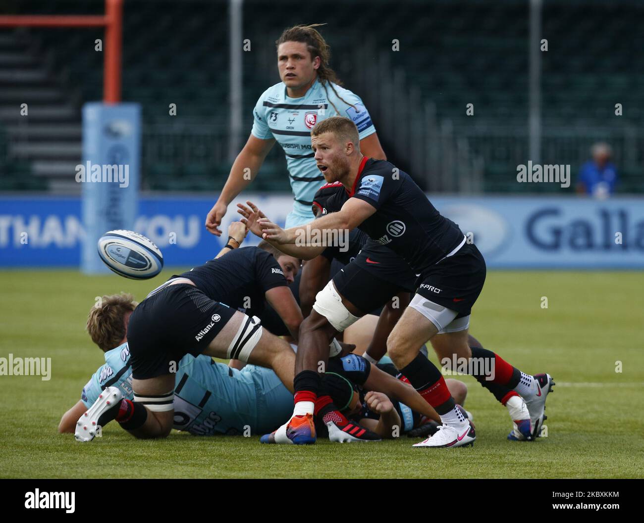 Tom Whiteley of Saracens during Gallagher Premiership Rugby between ...