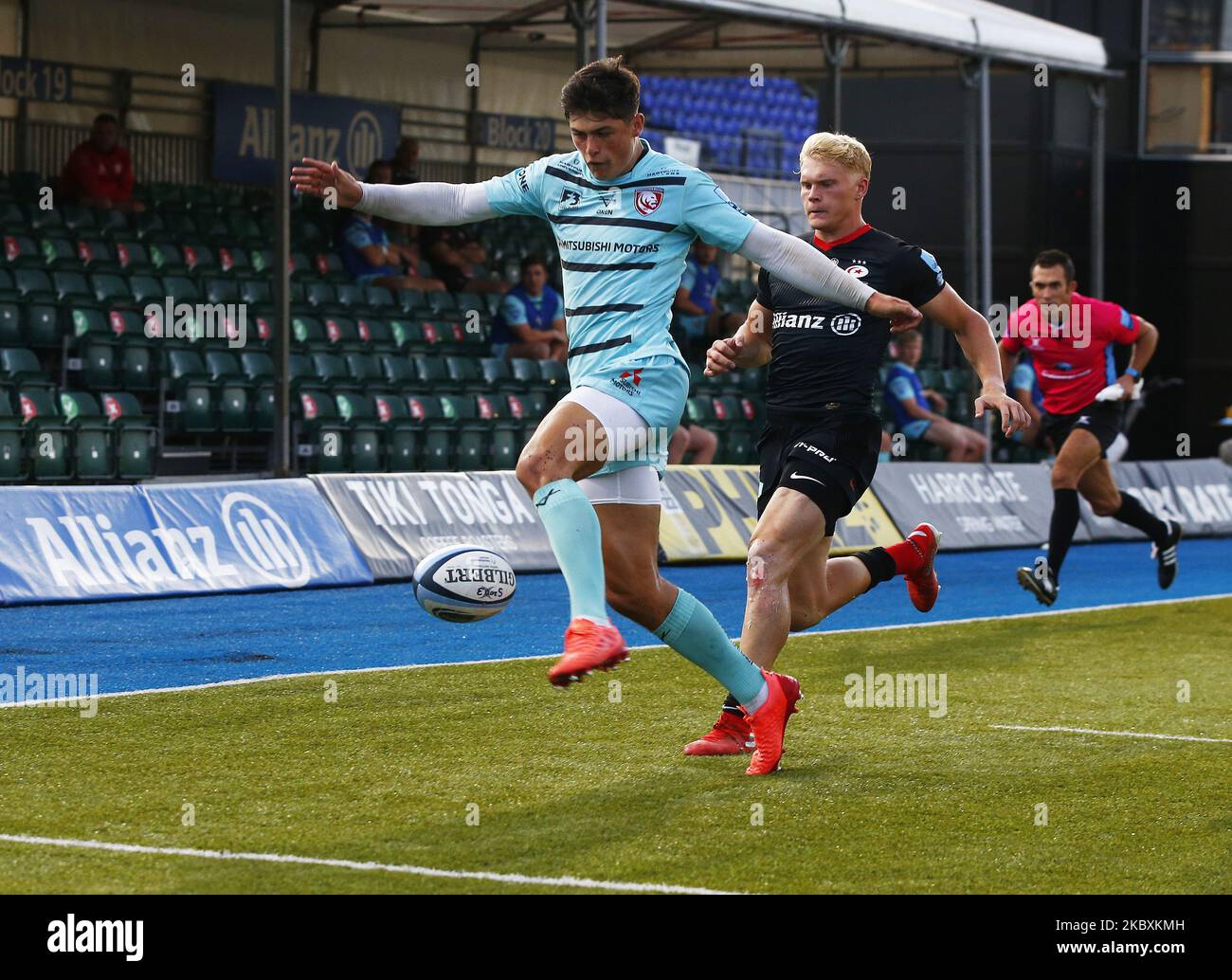 Louis Rees-Zammit of Gloucester during Gallagher Premiership Rugby ...