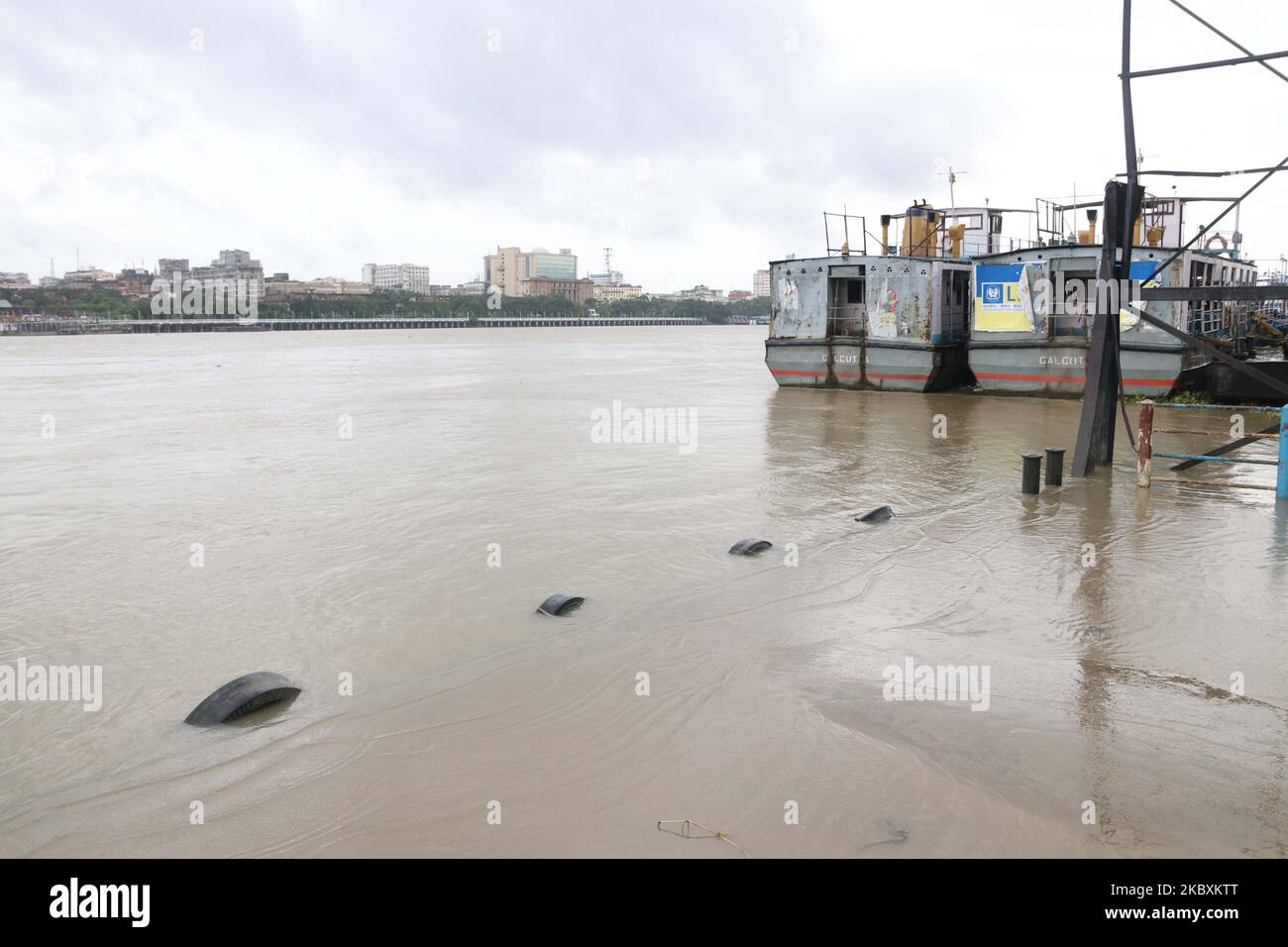 Ganga river water overflows hi-res stock photography and images - Alamy