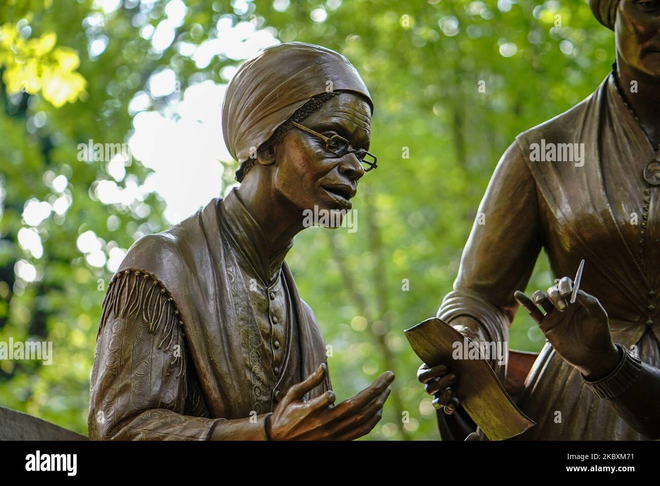 Statue of women's rights pioneers (Sojourner Truth, Elizabeth Cady ...